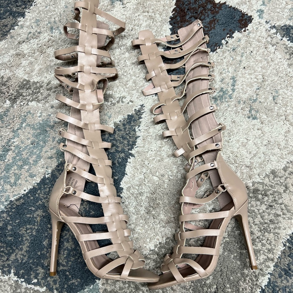 Gladiator Stiletto Heels - Gem